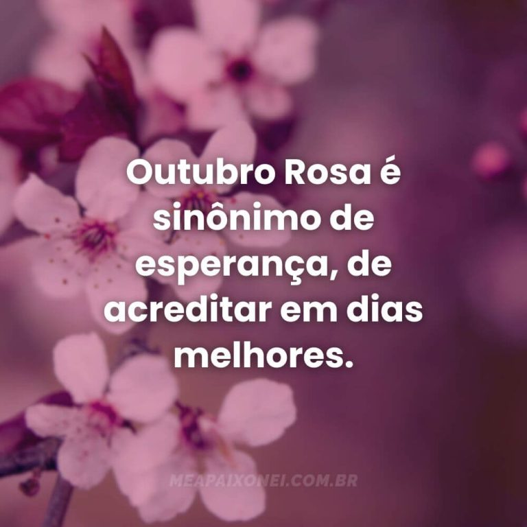 50 Frases do Outubro Rosa: Conscientização Contra o Câncer de Mama - Me ...